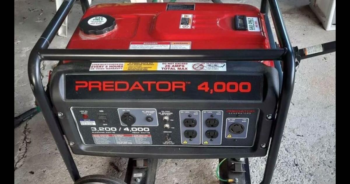 Predator 4000W Generator for $250 in Adamstown, MD | For Sale & Free ...