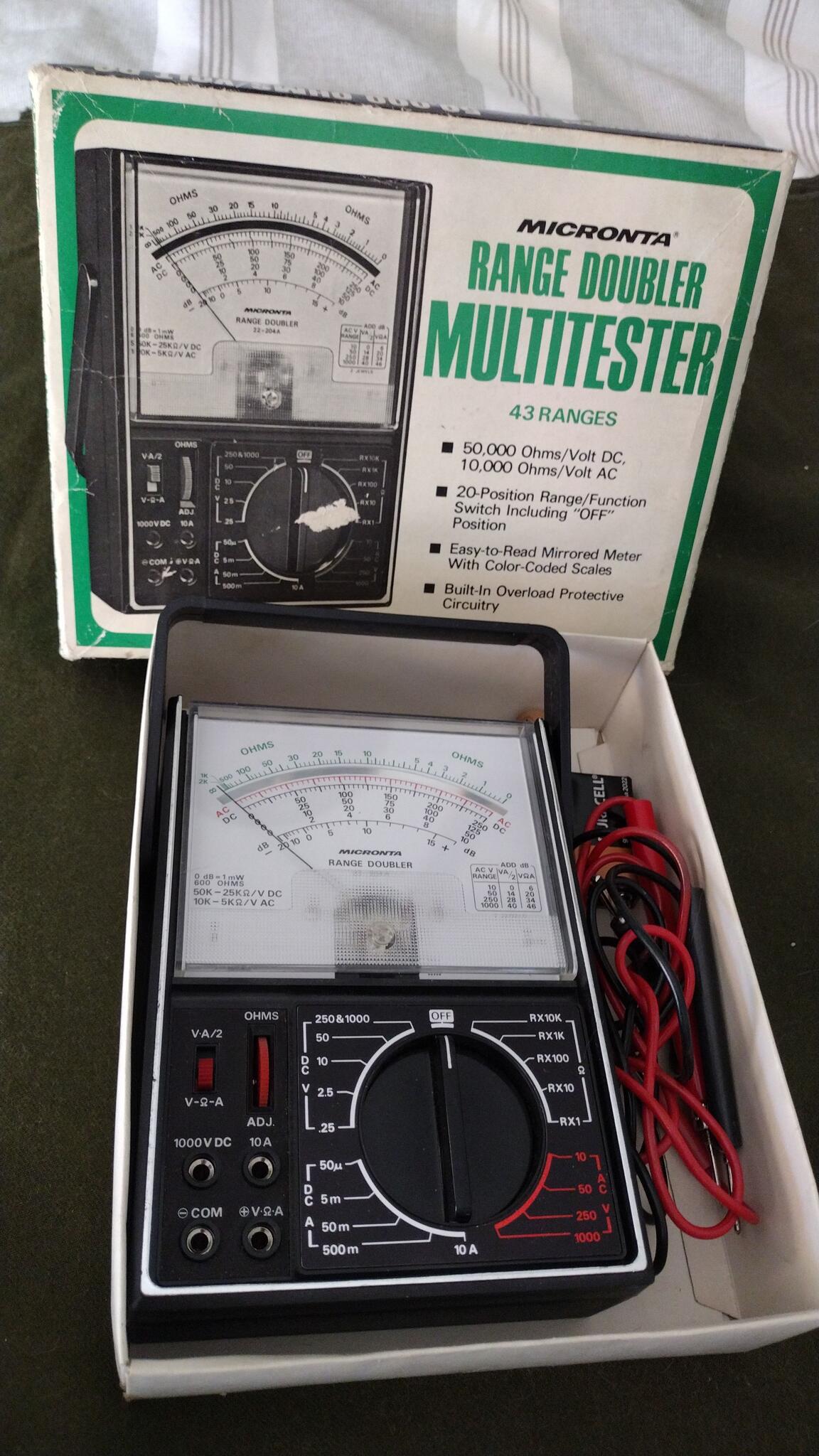 Micronta Multi-Meter / Multitester (analog) - GREAT CONDITION for $5 in ...