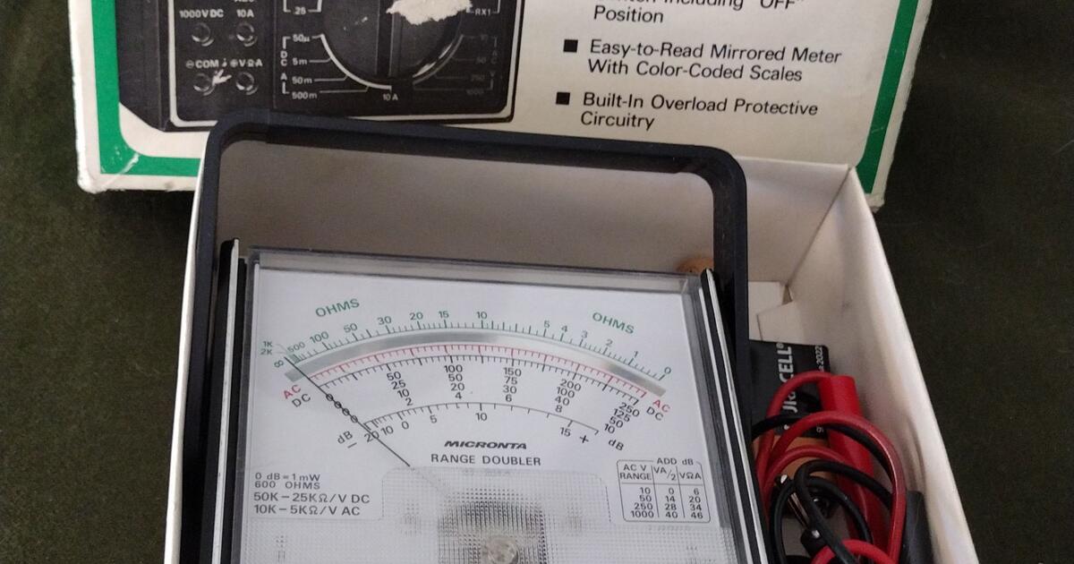 Micronta Multi-Meter / Multitester (analog) - GREAT CONDITION for $5 in ...