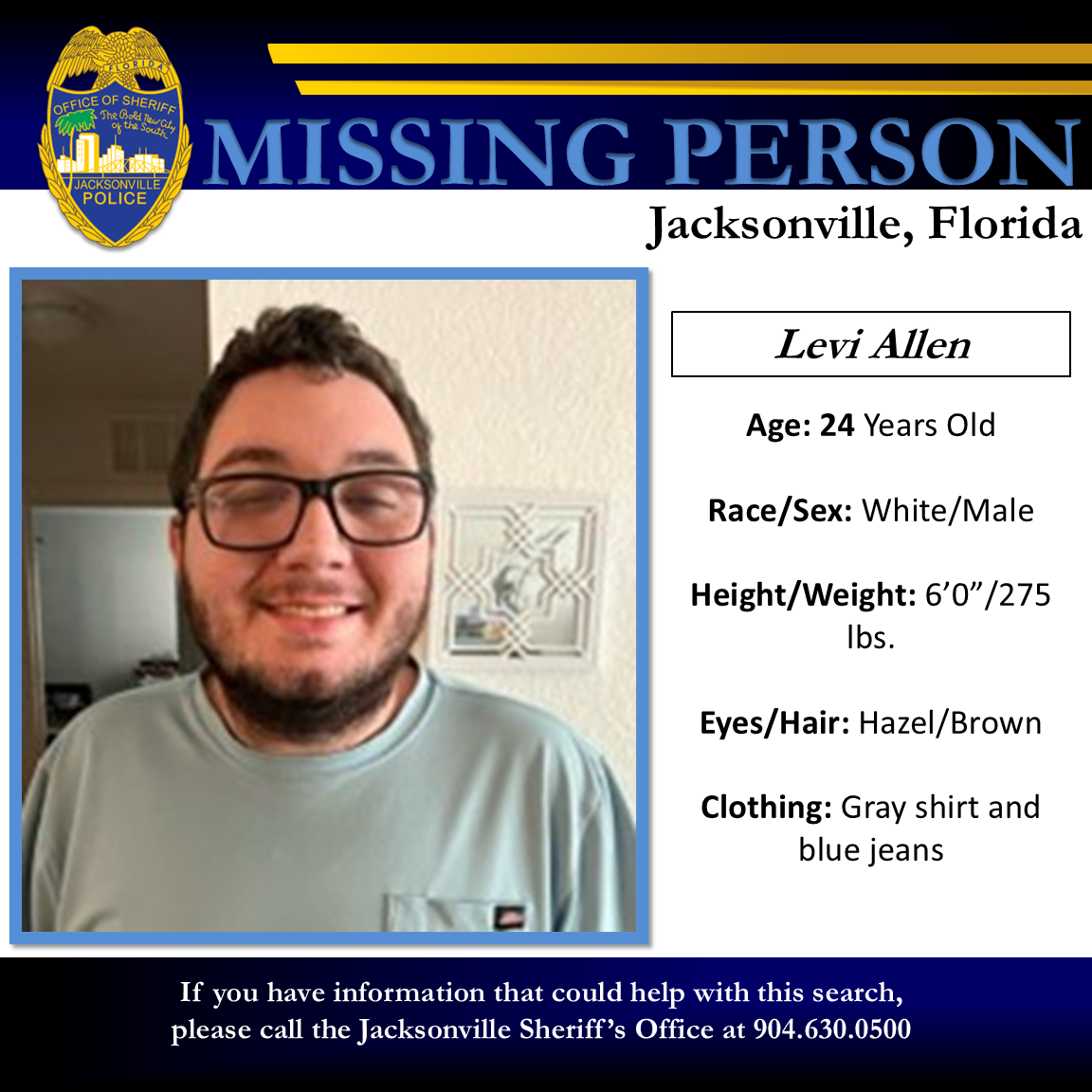 Update: We are pleased to announce Levi has been located safe ...