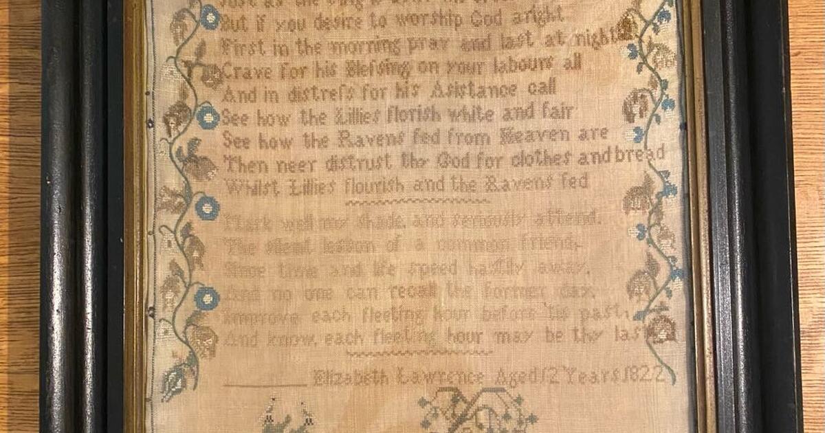 Large antique sampler with antique frame for $400 in Evergreen, CO ...