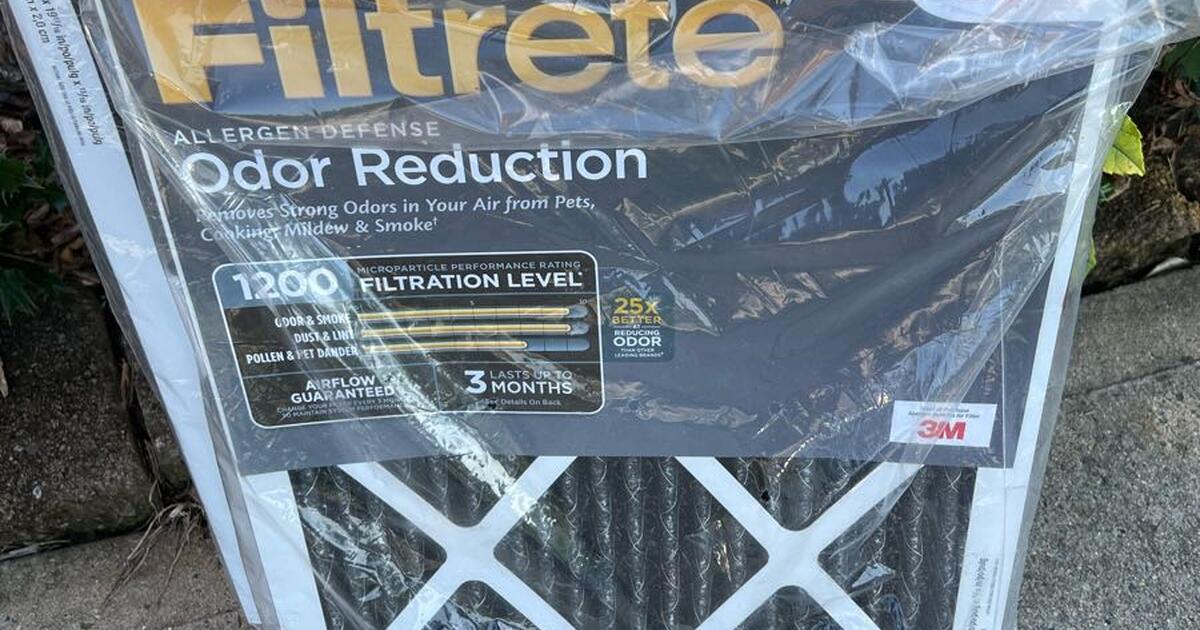 3M Filtrete Odor Reduction Air Filter 16x20x1 for Free in Concord, NC ...