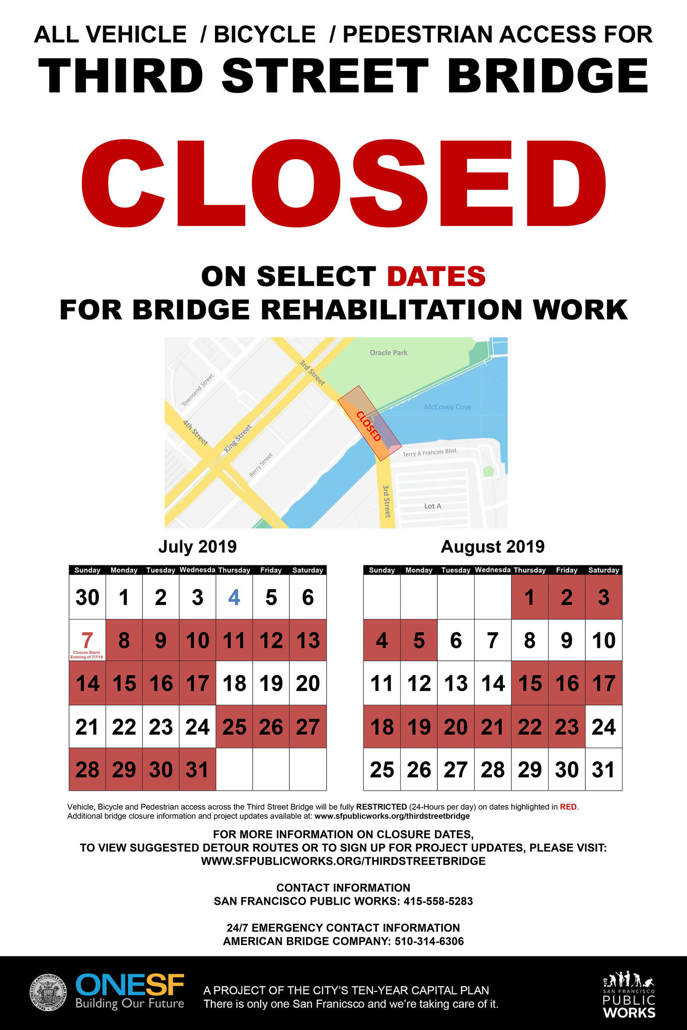 Third Street Bridge Rehabilitation Project Update & Temporary Bridge ...