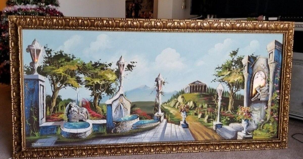 Antique scenery painting (neoclassical) by Paulo that lights up for ...