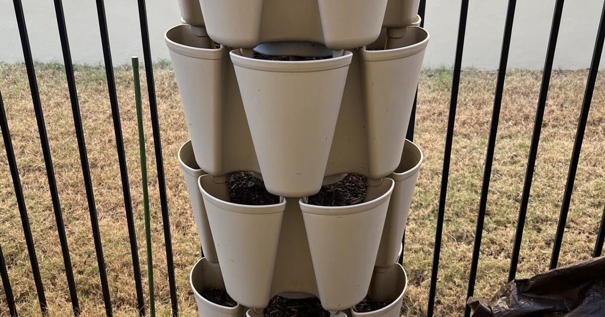 Stackable Planter Tower and a Dragonfruit Plant for Free in Austin, TX ...