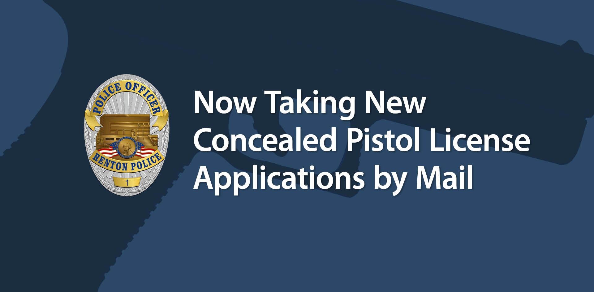 New Concealed Pistol License (CPL) Applications Available By Mail ...