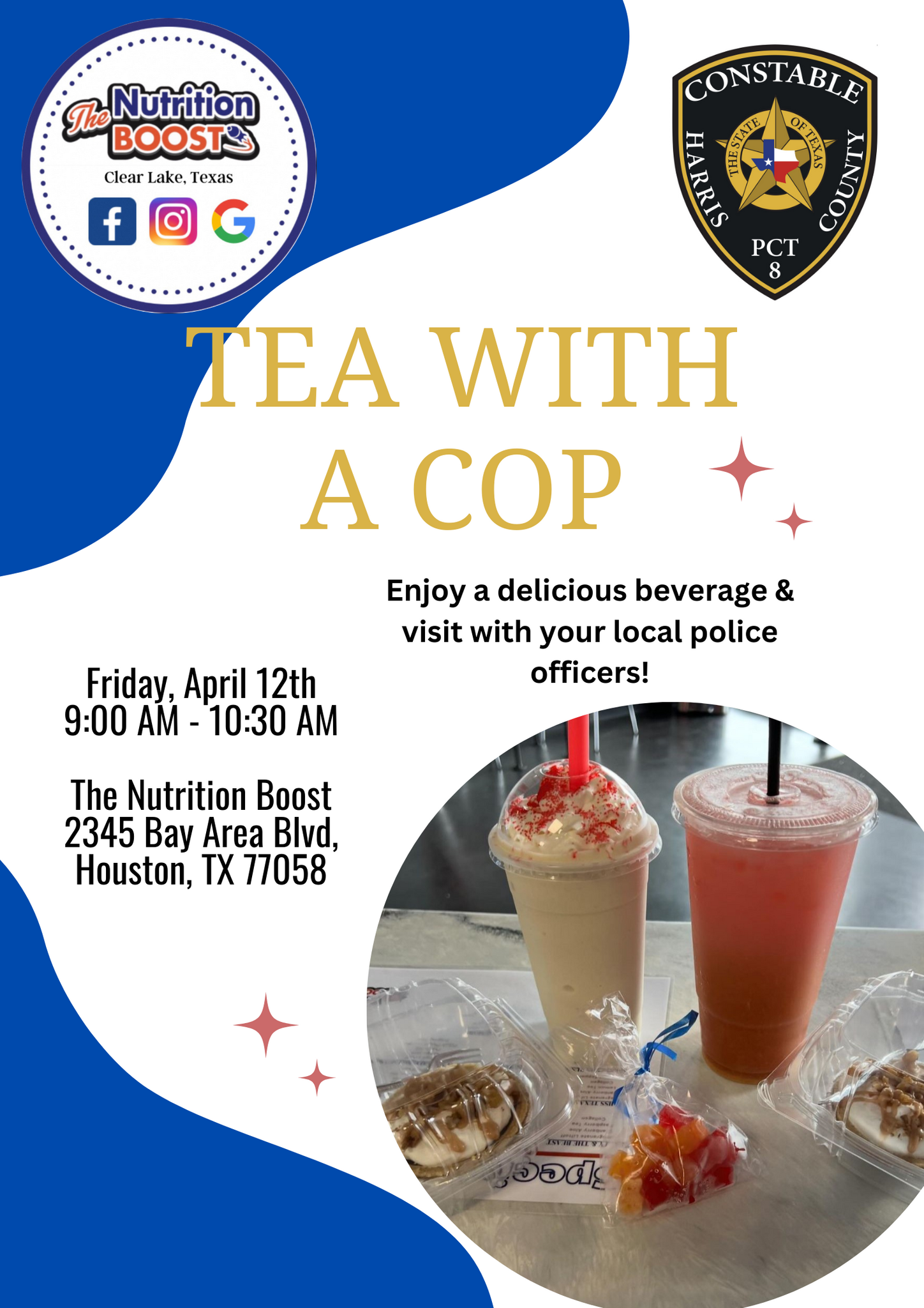 ️TEA WITH A COP ️ (Harris County Constable Precinct 8) — Nextdoor ...