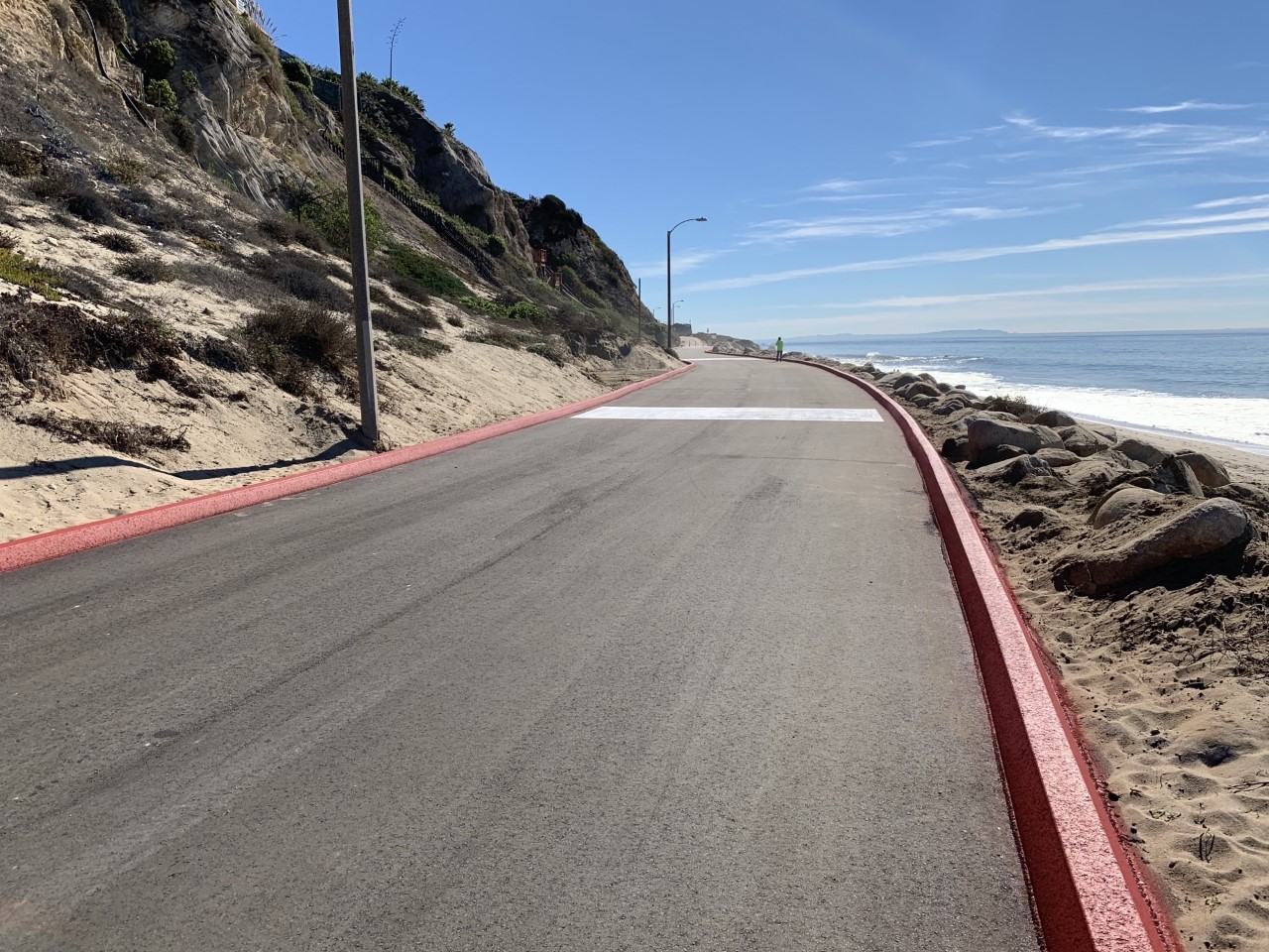 Access Road from Westward Beach Rd Into Point Dume Parking Lot is ...