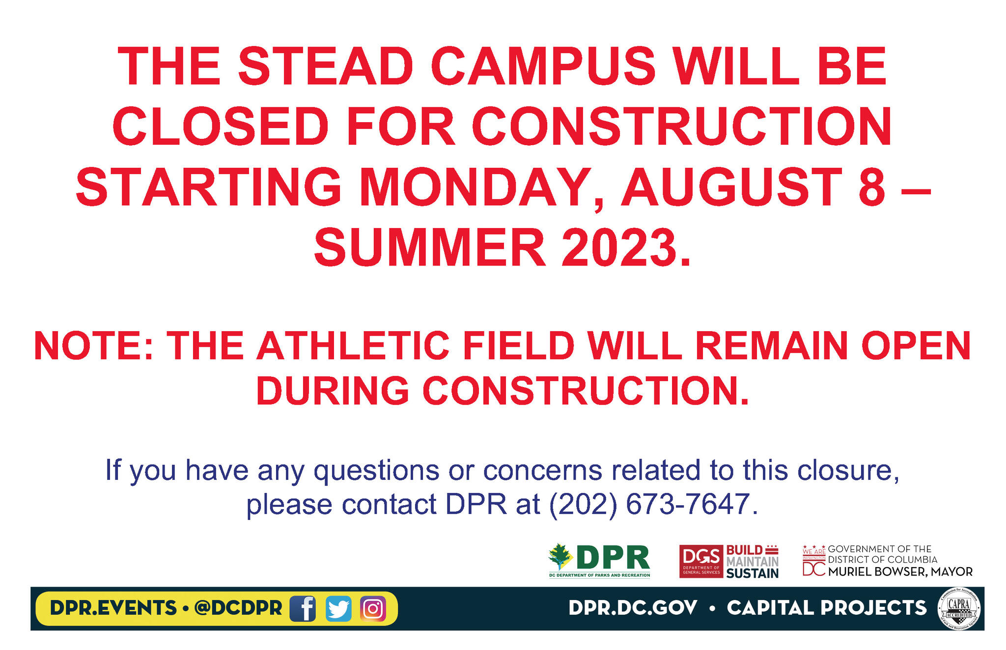 Stead Recreation Center and Playground to close August 8, 2022 for ...