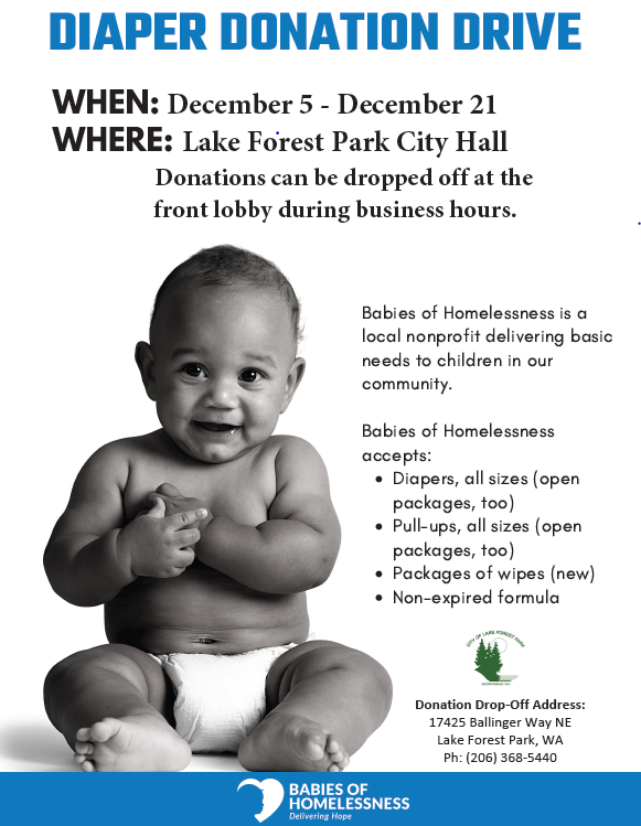 Diaper Donation Drive (Lake Forest Park Police Department) — Nextdoor ...