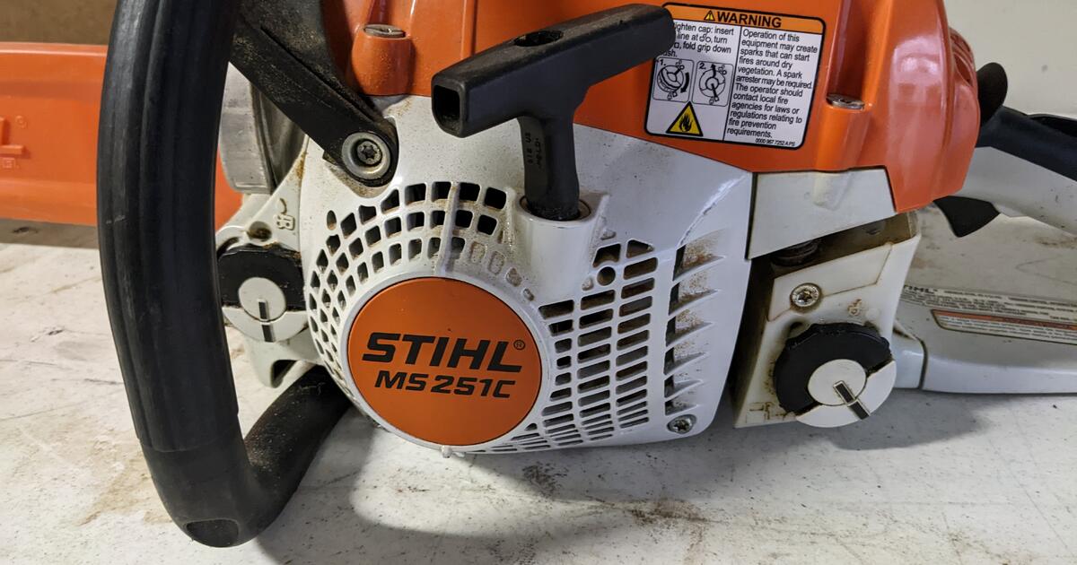 Stihl MS 251 C-BE 18" chainsaw with soft-start for $280 in Midlothian ...