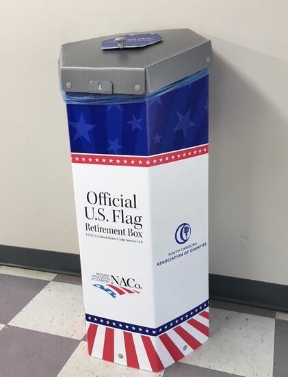 U.S. Flag Retirement Box Installed at Beaufort County Public Works ...