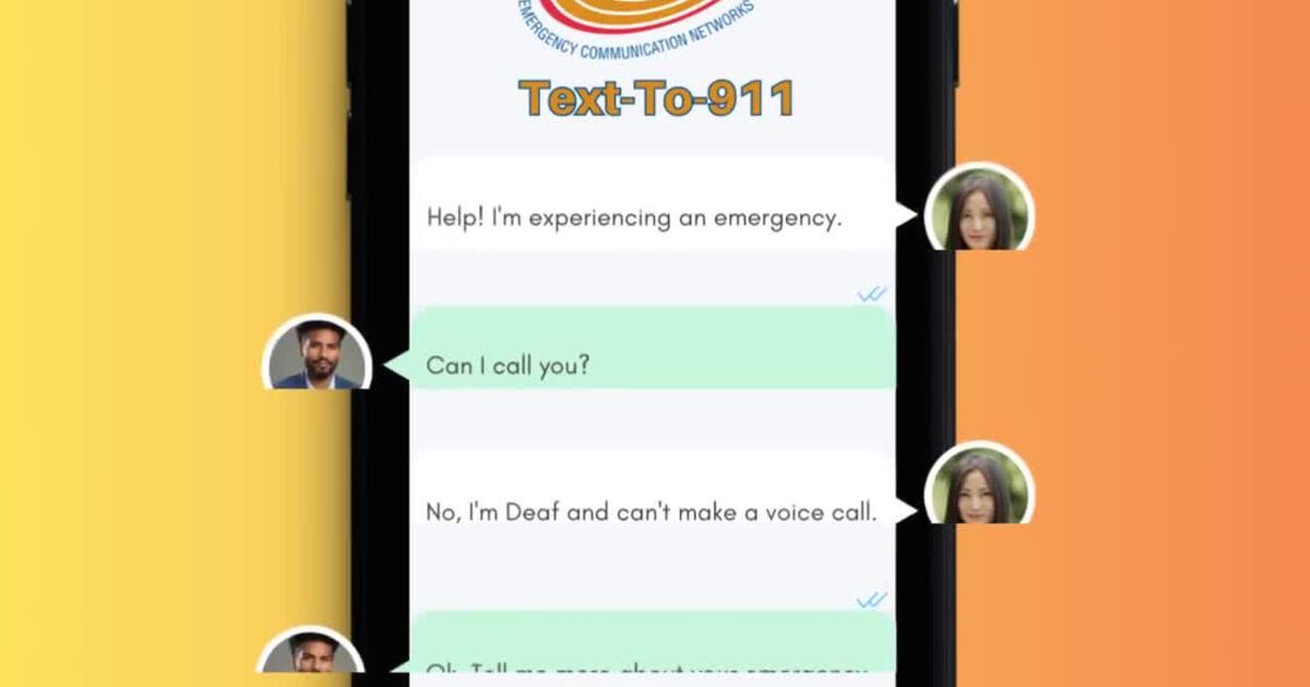 Text-to-911 can be the first contact option for individuals who are deaf, deafblind, hard of ...