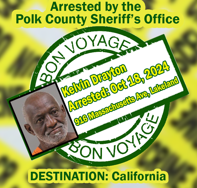 63-year old Kelvin Drayton won an all-expense paid trip to California. (Polk County Sheriff's ...