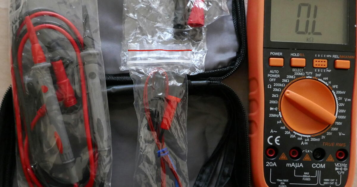 3 ½ True RMS Digital Mustimeter Ammeter, Voltmeter, Inductance ...