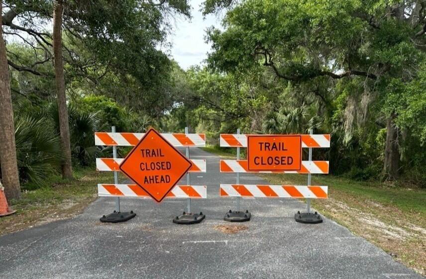 🚧 The planned Rocky Creek Bridge replacement at the Upper Tampa Bay Trail is underway with an ...