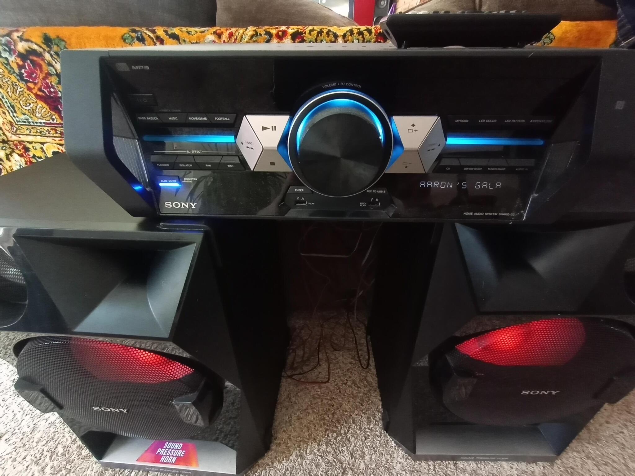 Sony Shake 33 Audio System 2200 Watts Bluetooth, DJ Effects, CD, AM/FM ...