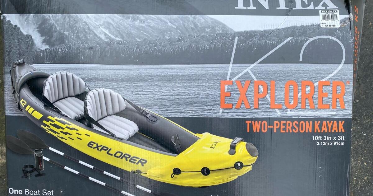 Intex Explorer Two Person Inflatable Kayak for $70 in Sebastopol, CA ...