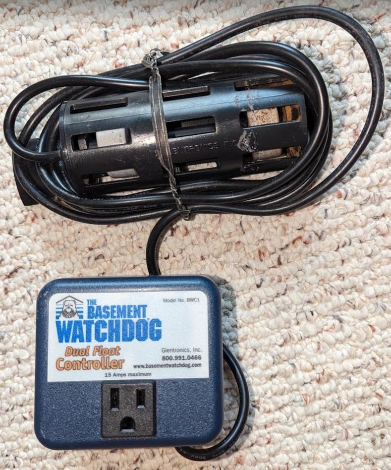 Basement WatchDog Dual Float Switch with Controller (Sump Pump) for ...