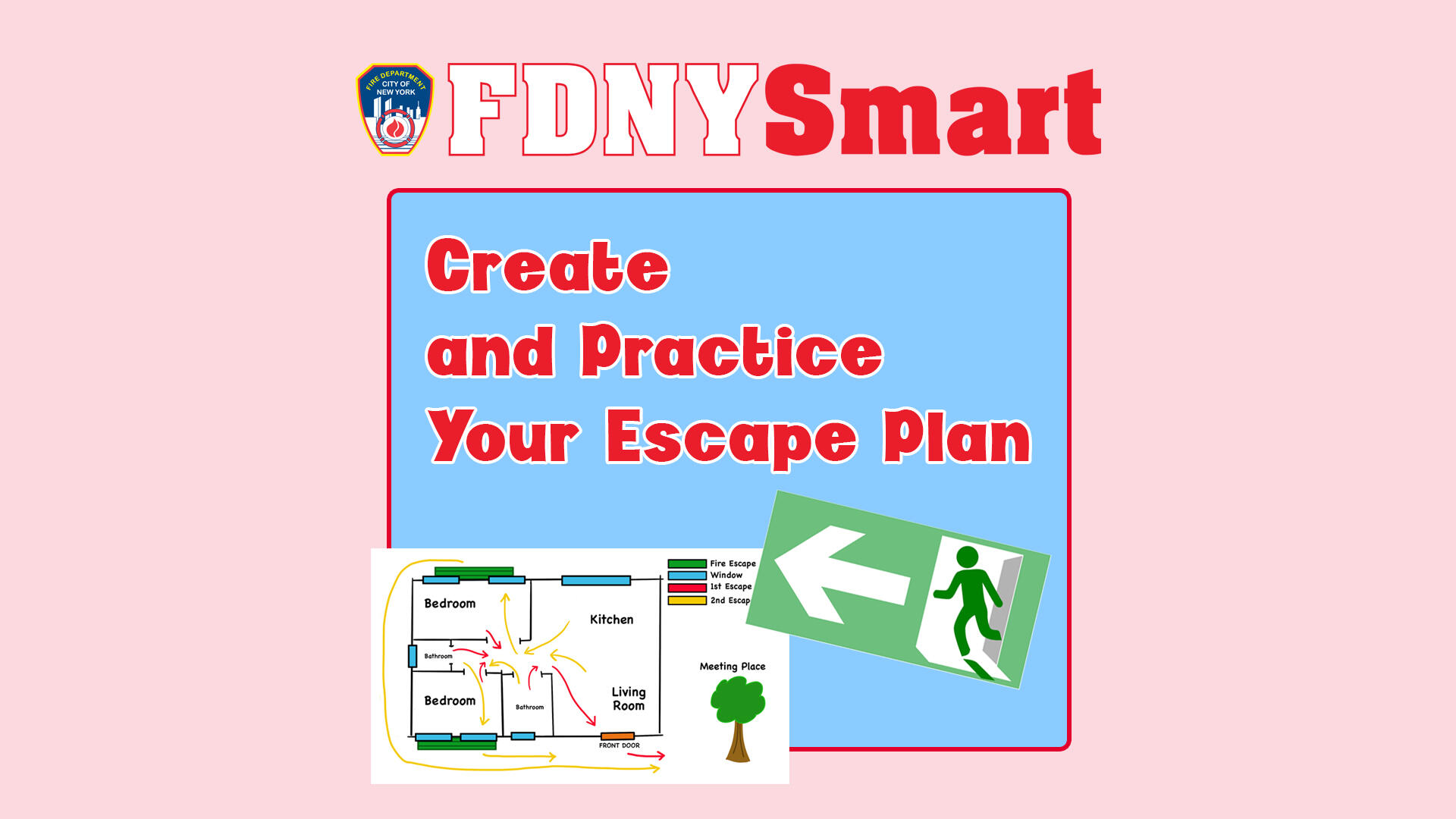 Be #FDNYSmart - Make an escape plan this National Fire Prevention Week ...