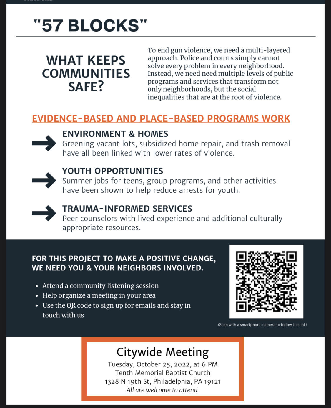 Introduction to the 57 Blocks Anti Violence Initiative (Town Watch ...