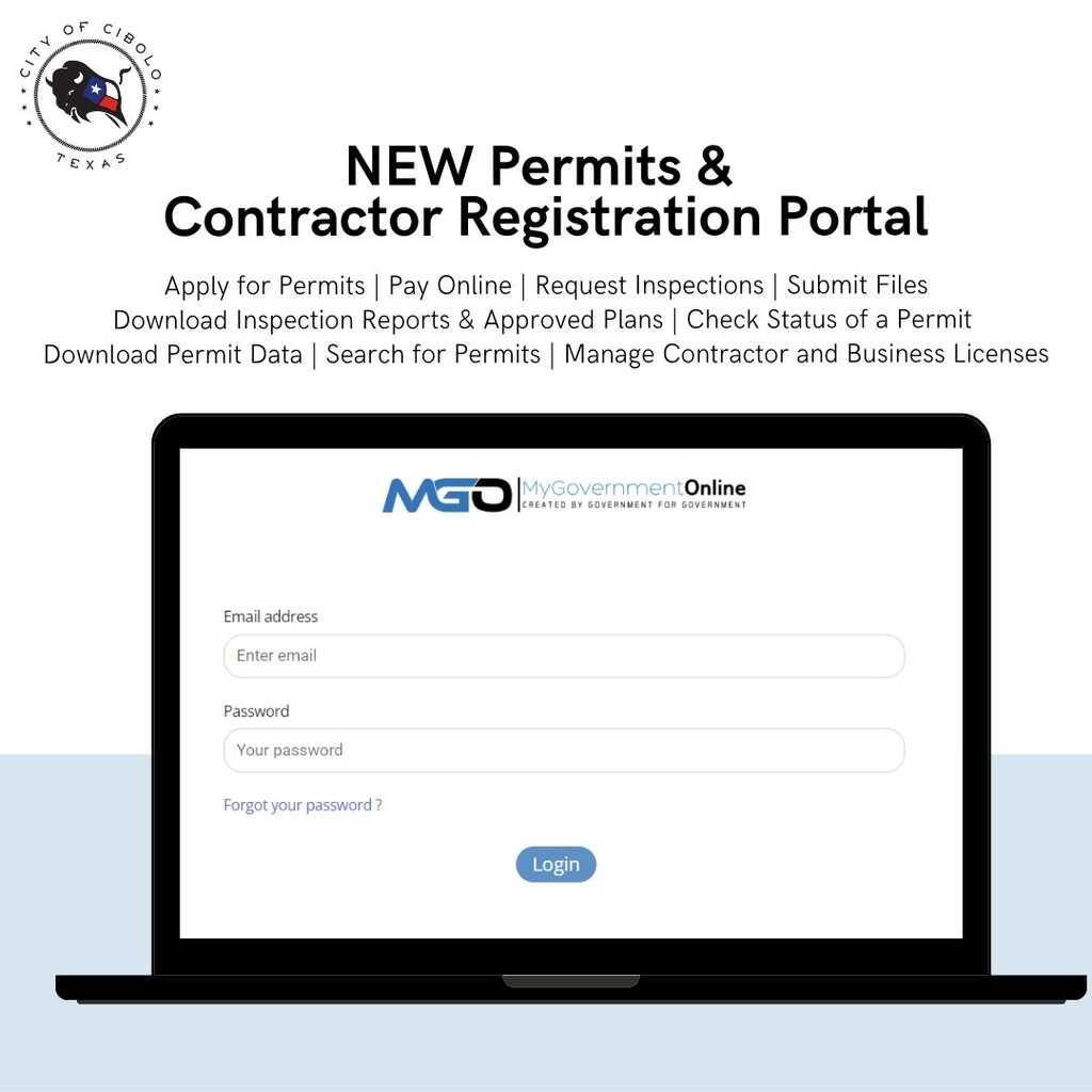 MGO Connect is the NEW portal for Permits & Contractor Registration!