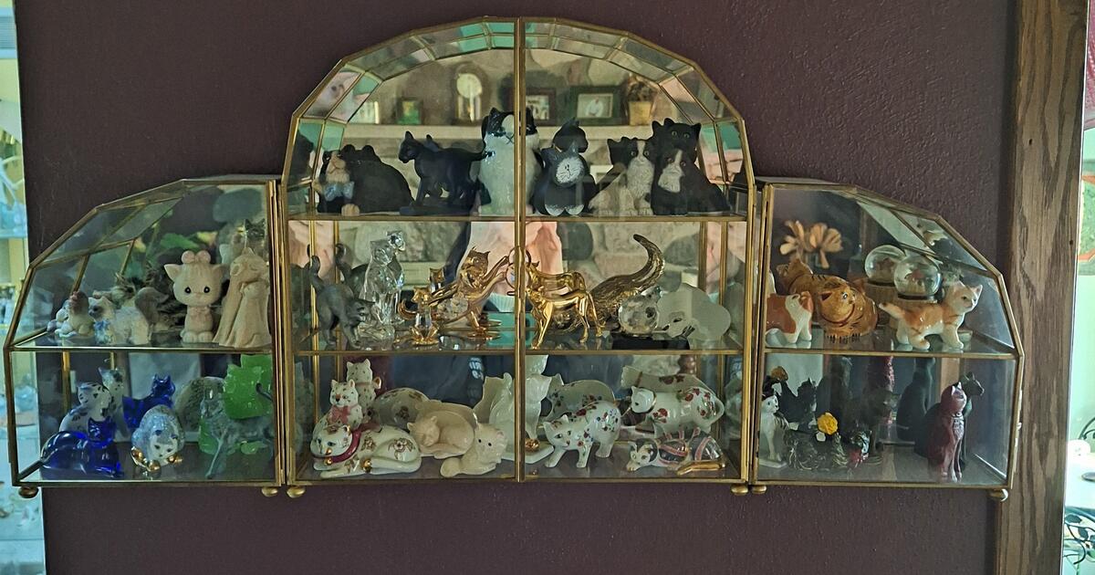 CURIO CABINET CATS for $650 in Burlington, WI | For Sale & Free — Nextdoor