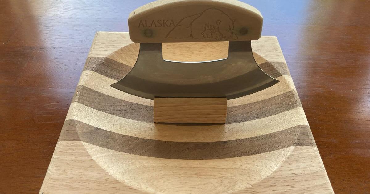 Authentic Ulu Knife, Block and Bowl - New-never used for $25 in Ivins ...