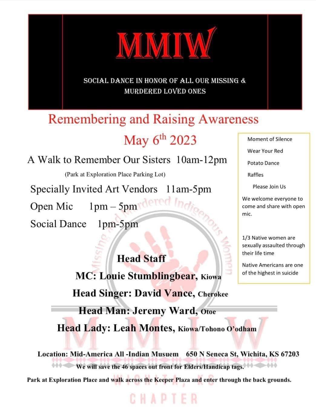 This Saturday, May 6, visit Mid-America All Indian Museum for a MMIW ...