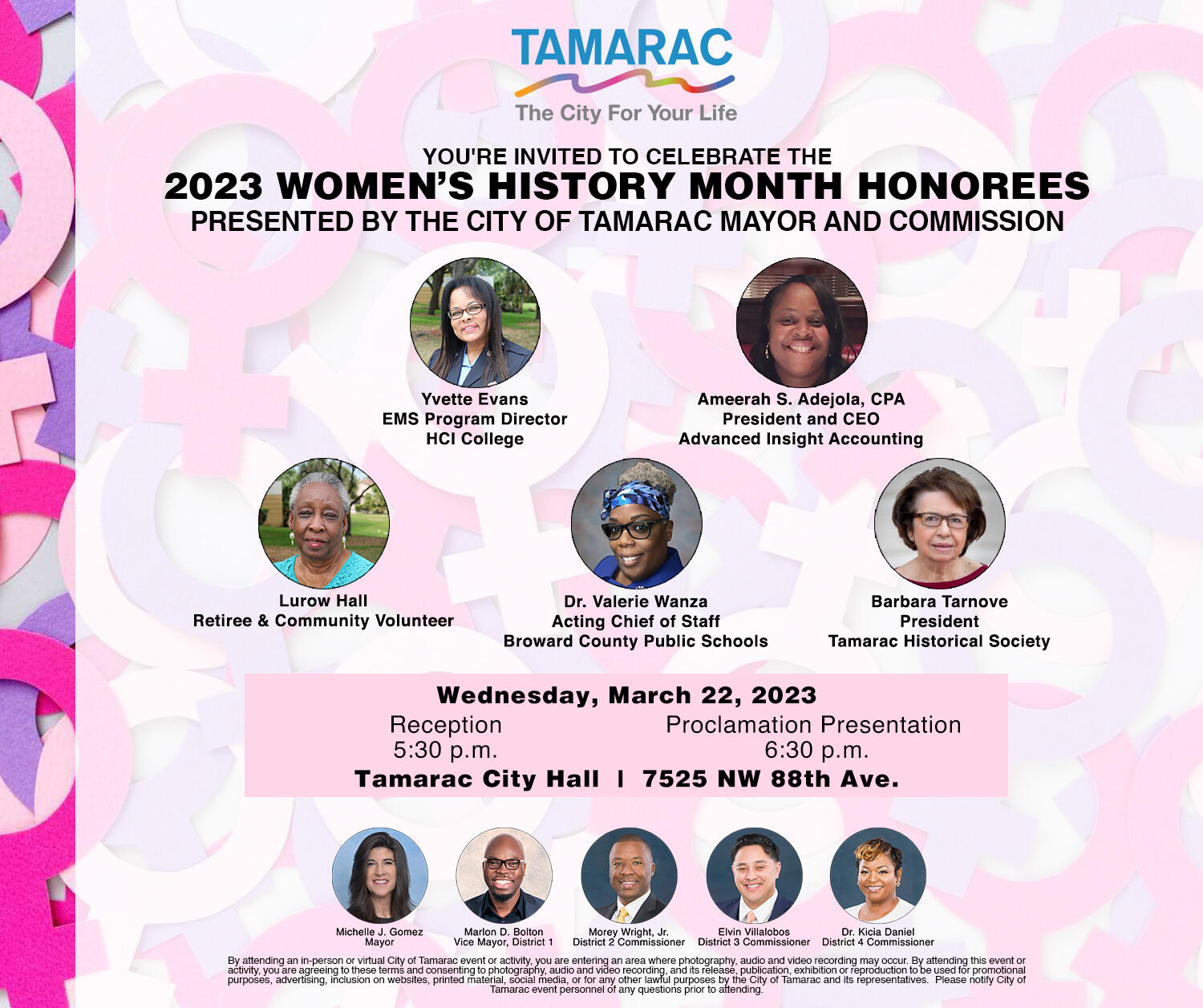 Meet the City of Tamarac’s 2023 Women's History Month honorees! (City ...