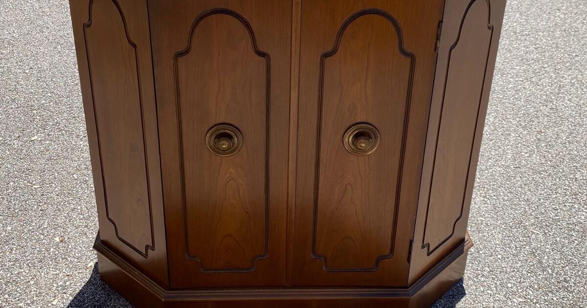 Vintage MCM Mid Century Modern Bar Cabinet Console Entryway Table for ...