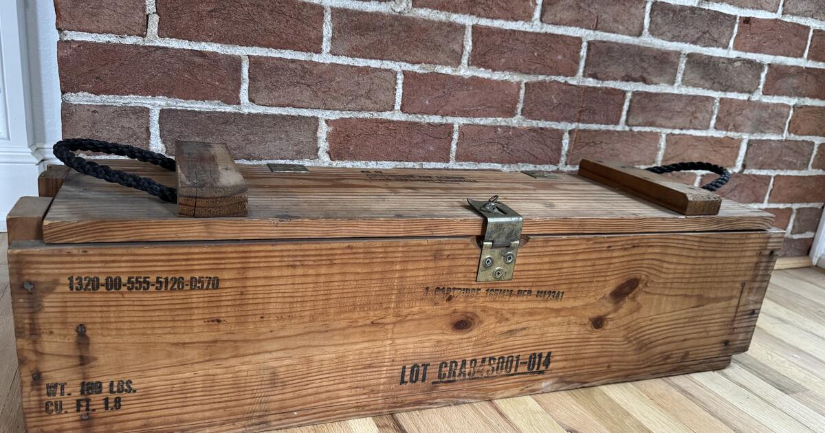 Military Wooden Crate with Rope Handles for $25 in Boise, ID | For Sale ...