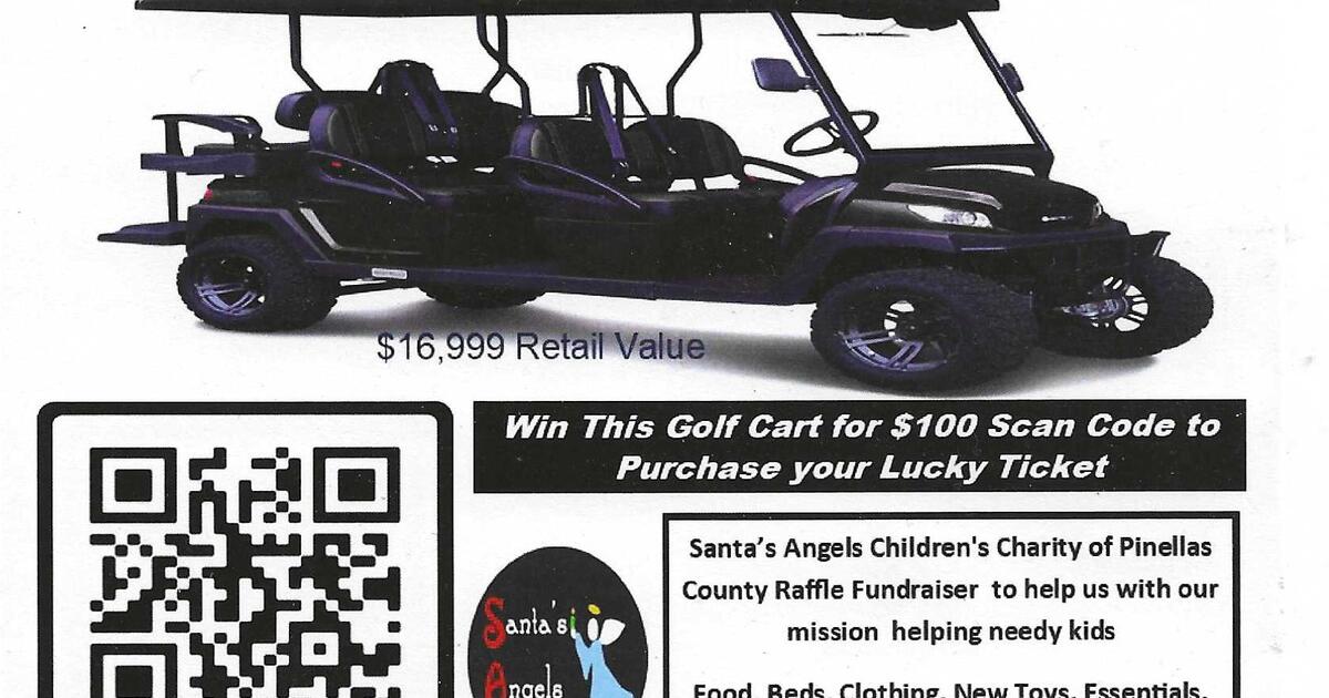 Raffle $100 Ticket Win a NEW! 6 Seat Bintelle Golf Cart 17k Value Only ...