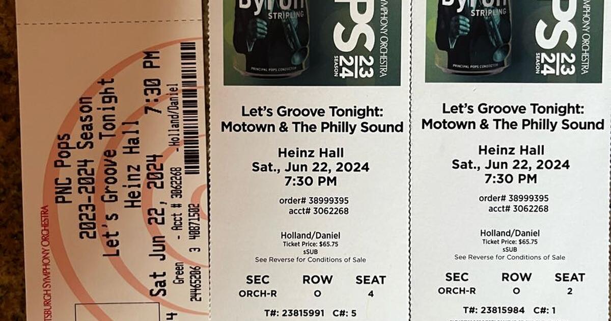 Pops ticket for $150 in Pittsburgh, PA | For Sale & Free — Nextdoor