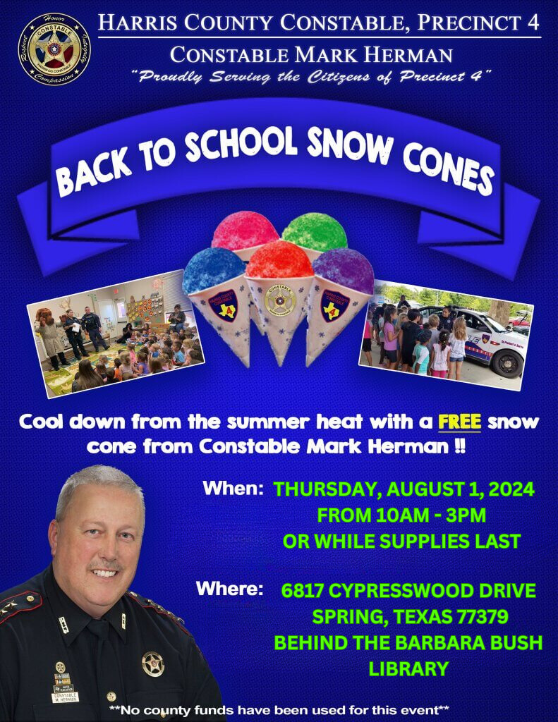 COOL DOWN WITH CONSTABLE MARK HERMAN AND COMMISSIONER TOM RAMSEY’S FREE ...