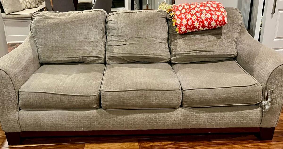 Gray-brown Fabric Sofa for Free in Baton Rouge, LA | For Sale & Free ...