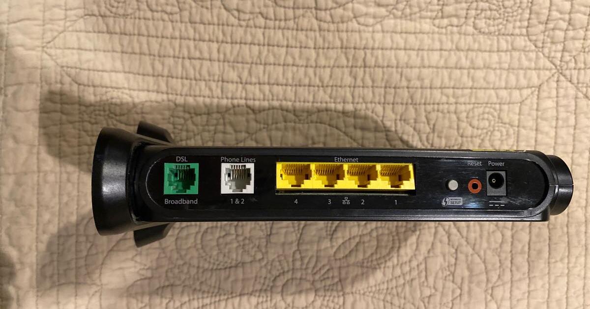 Free AT&T wireless DSL/Uverse Motorola NVG510 modem with power supply ...