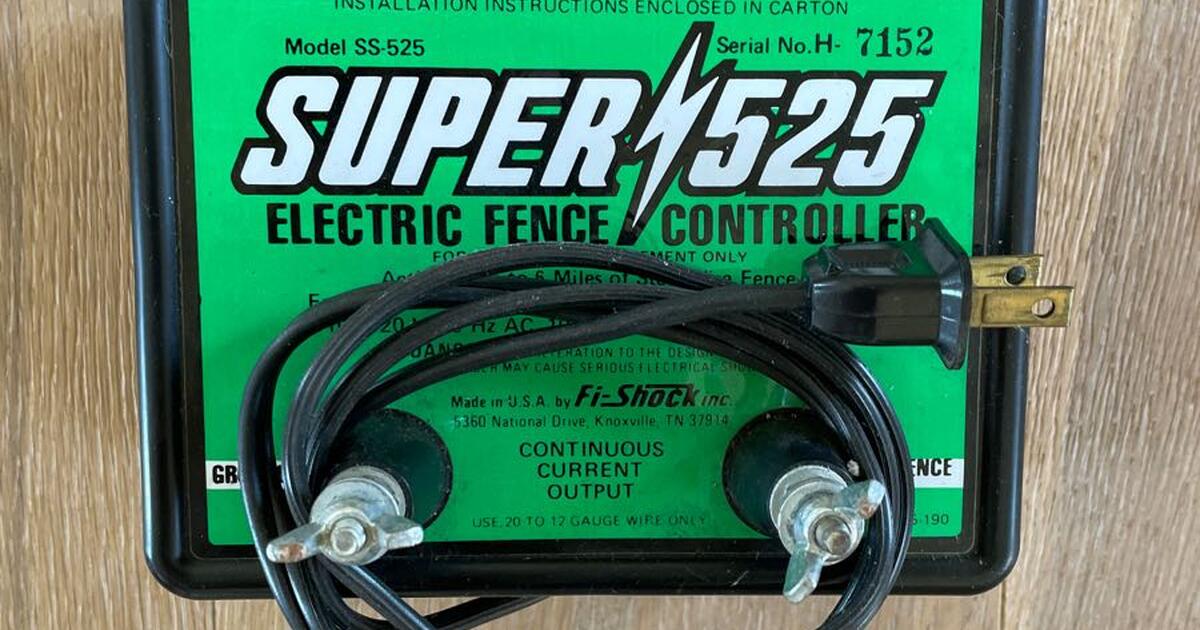 Super 525 Electric Fence Controller for $30 in El Dorado Hills, CA ...
