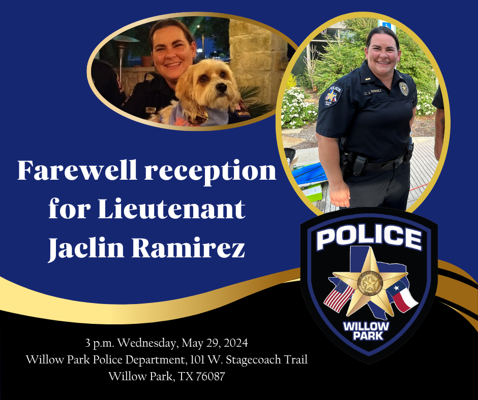 After 20 years of service with the Willow Park Police Department, Lt ...