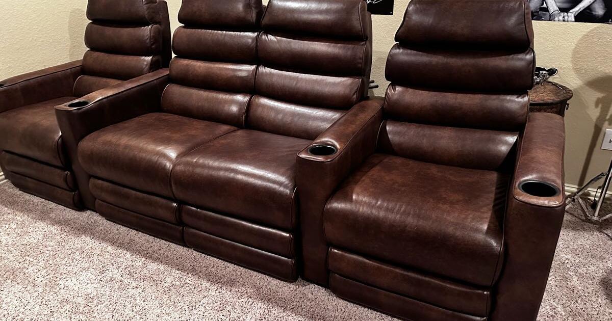 Media Room custom-made recliners for $500 in Tomball, TX | For Sale ...