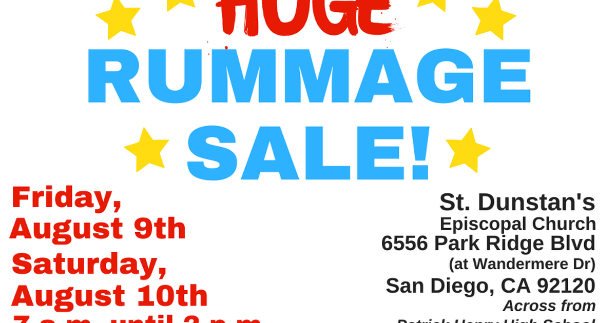 Huge Rummage Sale for $1 in San Diego, CA | For Sale & Free — Nextdoor