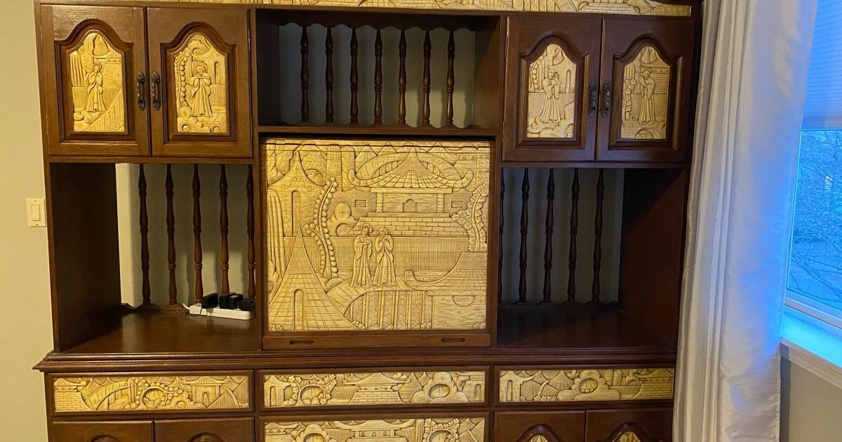 Asian style Shrunk/Entertainment Center/Cabinet for Free in Bellevue ...
