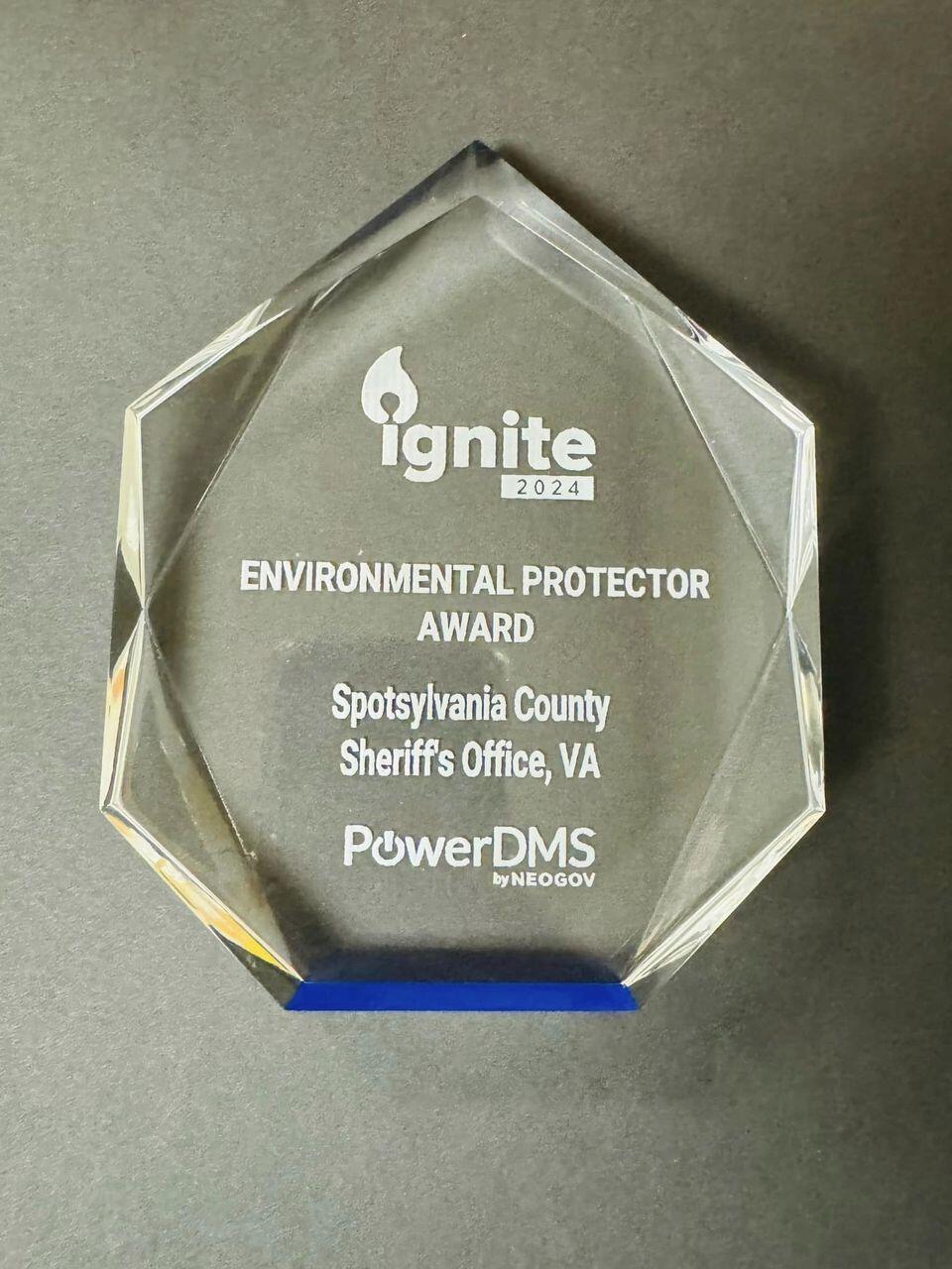 The Spotsylvania County Sheriff’s Office is proud to receive the ...