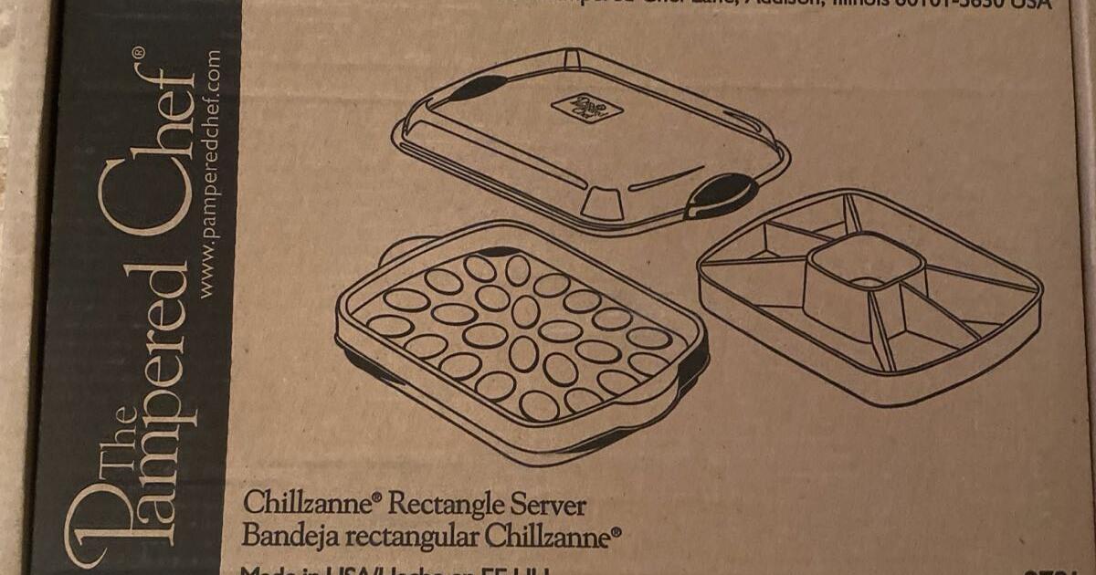 PAMPERED CHEF Chillzanne Rectangle Server #2781 for $10 in Port Orange ...