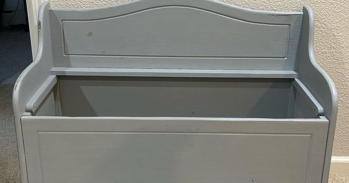Gray Wooden Storage / Toy box for Free in Oakley, CA | For Sale & Free ...