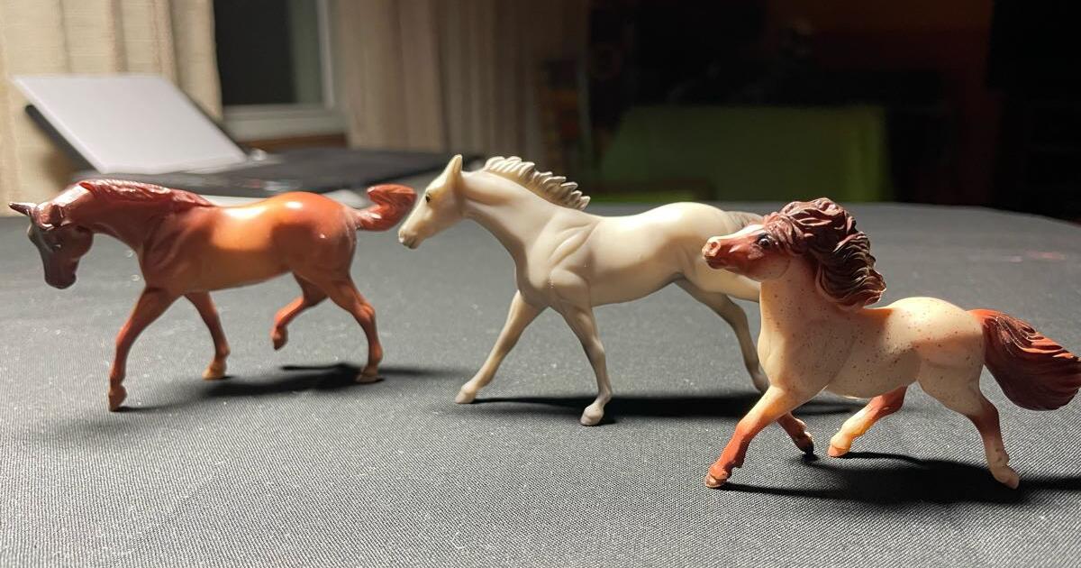 Collectible, Miniature Breyer Horses, stamped 1999 for $45 in State ...