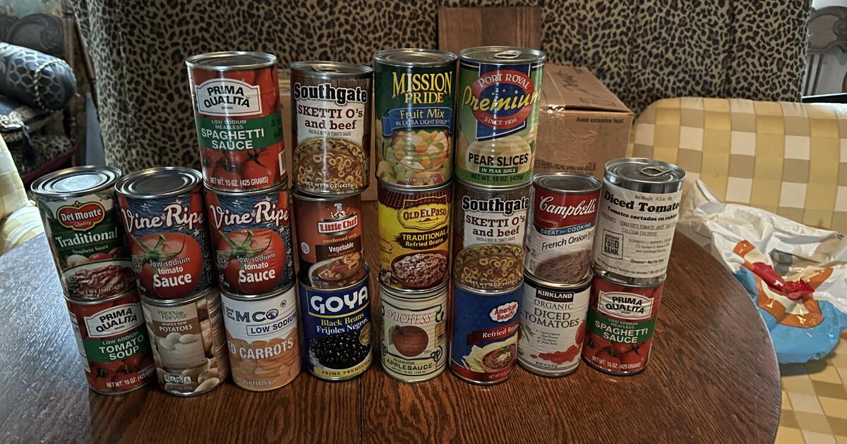 Assorted can goods. for Free in Aurora, IL | For Sale & Free — Nextdoor