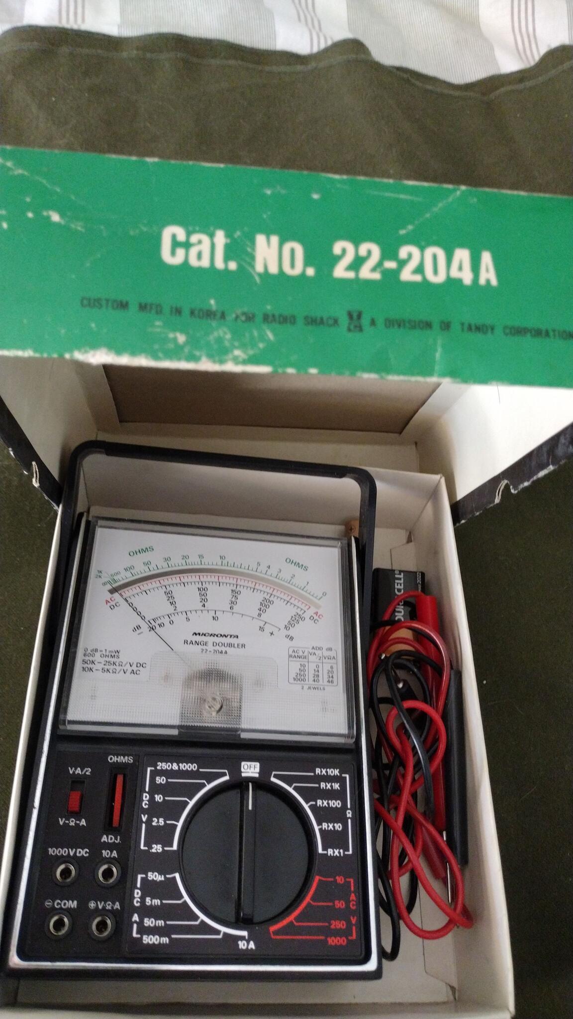 Micronta Multi-Meter / Multitester (analog) - GREAT CONDITION for $5 in ...