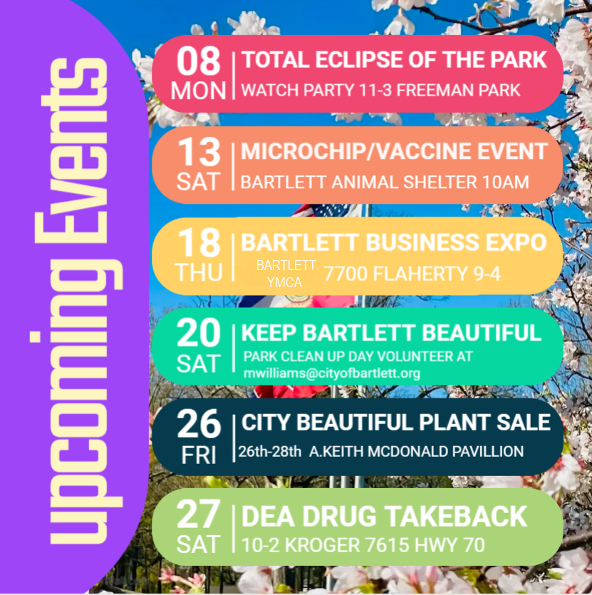 Here is a look at some of the events already on schedule this month ...