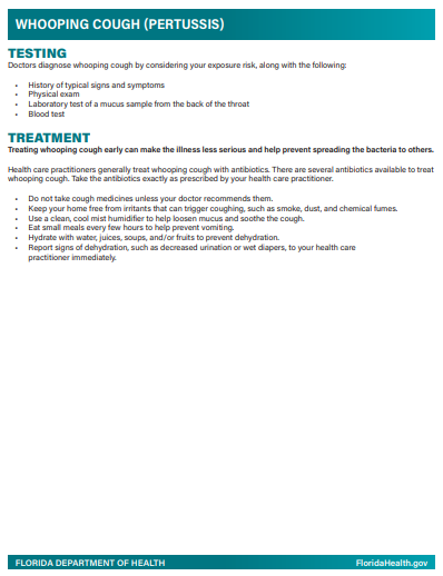 Whooping Cough: Key Facts on Symptoms, Testing, Treatment, and ...